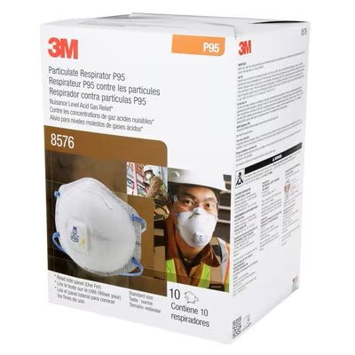 3M 7000002061 – PARTICULATE RESPIRATOR, 8576, P95